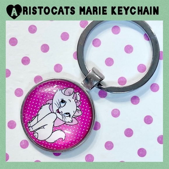 Accessories | Disney Aristocats Keychain Marie Keychain Kawaii | Poshmark